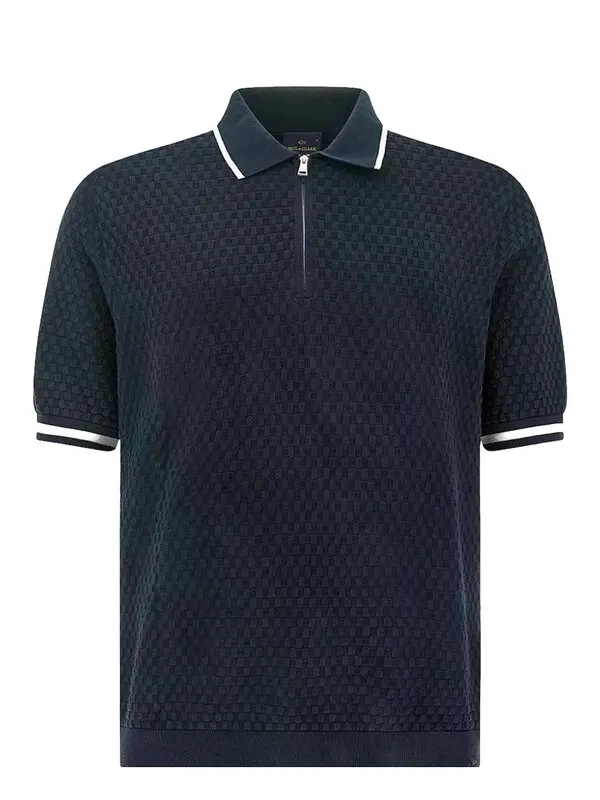 Paul & Shark Quarter-zip Collar Polo Shirt - Blue