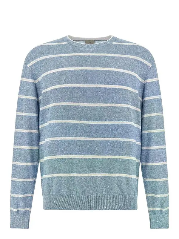 Paul & Shark Striped Crew-neck Sweater - Blue