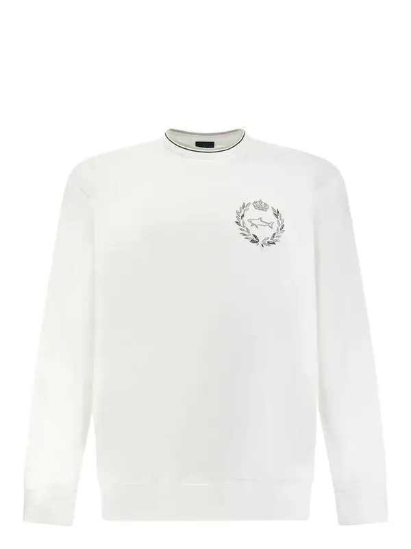 Paul & Shark Shark-embroidered Sweatshirt - White