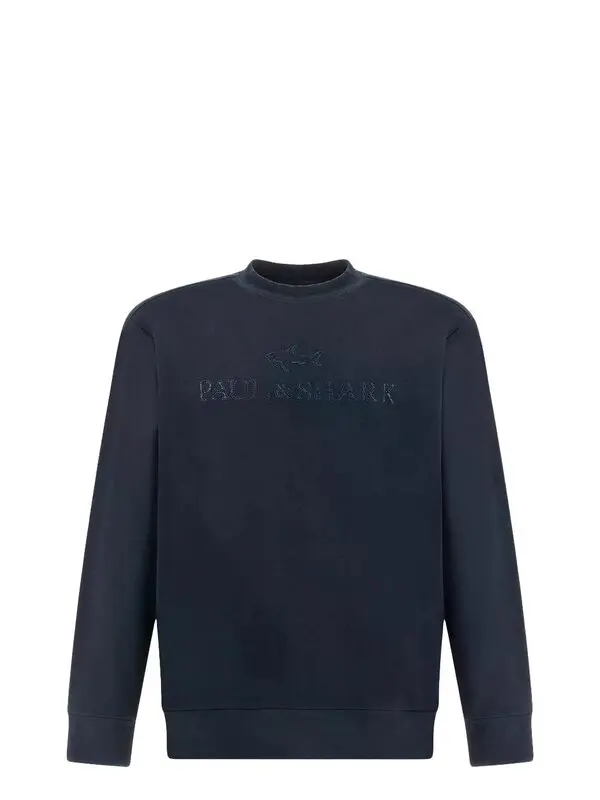 Paul & Shark Logo-embroidered Sweatshirt - Blue