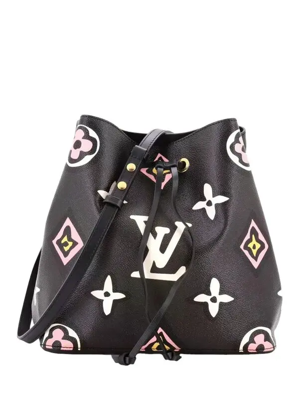 LOUIS VUITTON Neonoe Handbag Wild At Heart Monogram Giant Mm Bucket Bag - Black