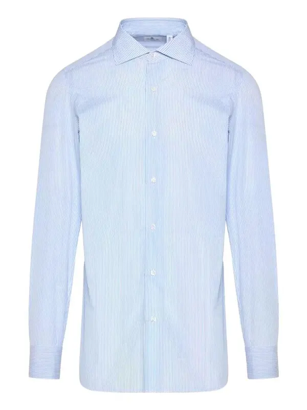 FINAMORE 1925 Striped Shirt - Blue