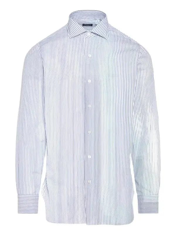 FINAMORE 1925 Striped Shirt - White