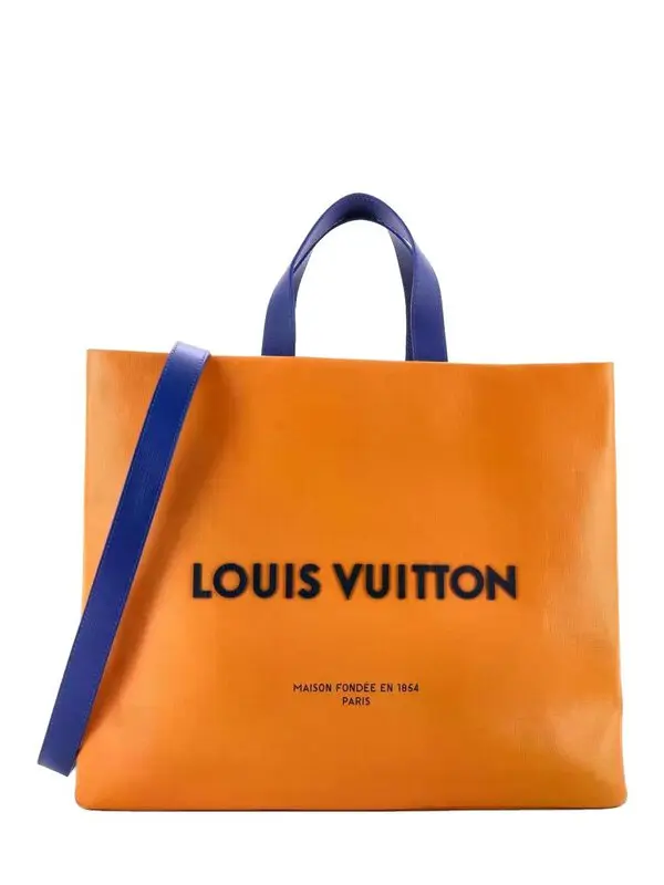 LOUIS VUITTON Shopper Leather Mm Tote Bag - Orange