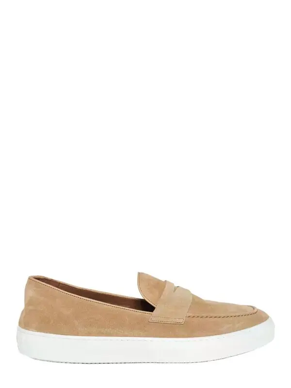 Fratelli Rossetti Suede Penny Loafers - Neutrals