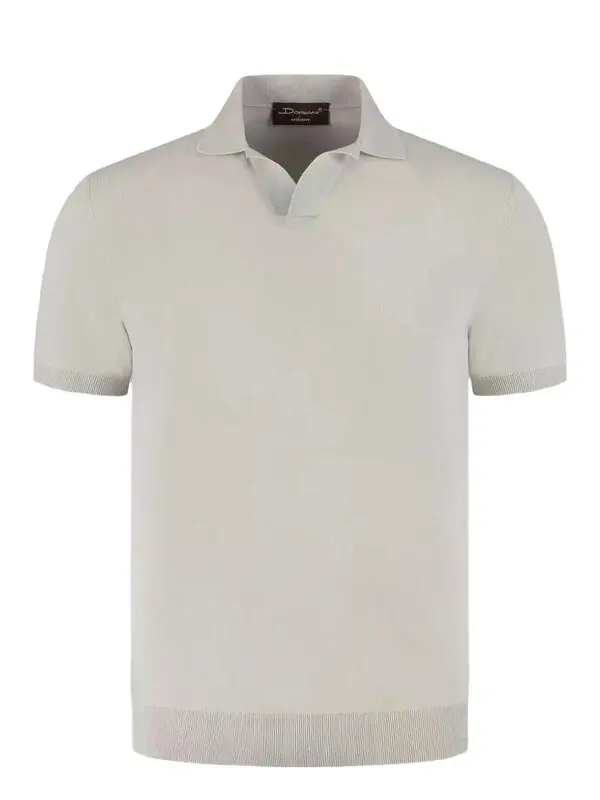 DORIANI CASHMERE Cashmere Polo Shirt - Neutrals