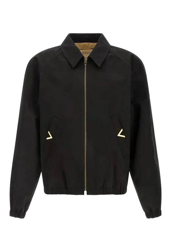 Valentino Garavani Logo Bomber Jacket - Black