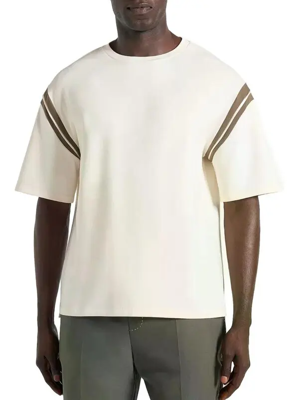 Manière De Voir Georges Panelled Short-sleeve T-shirt - Neutrals