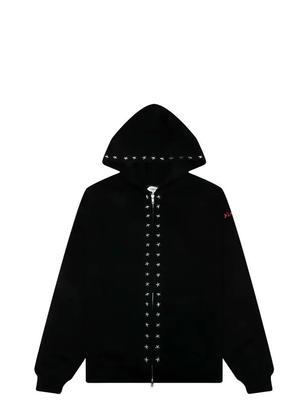 PLEASURES Zero Studded Dane Hoodie - Black