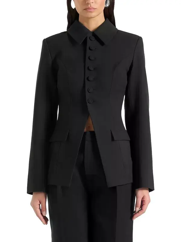 Manière De Voir Harper Cinched Blazer - Black