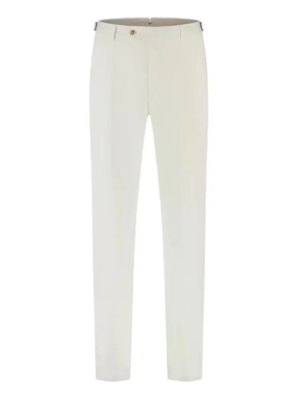 BERWICH Buckle Tailored Trousers - White