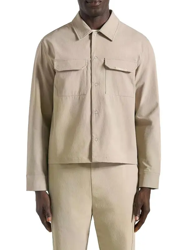 Manière De Voir Milo Front-pocket Shirt - Neutrals