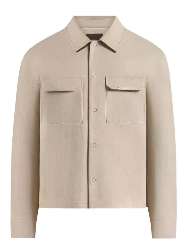 Manière De Voir Milo Front-pocket Shirt - Neutrals
