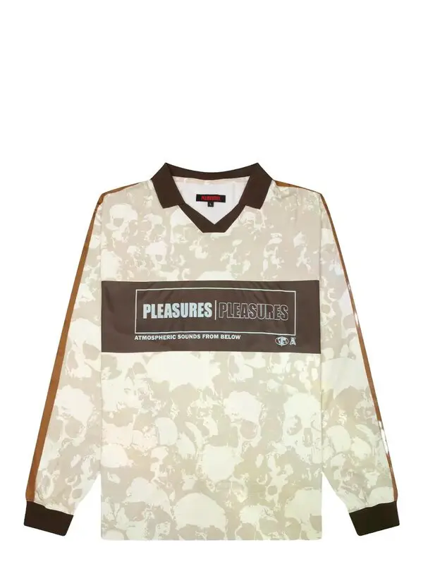 PLEASURES Long Sleeve Skull Jersey - Neutrals