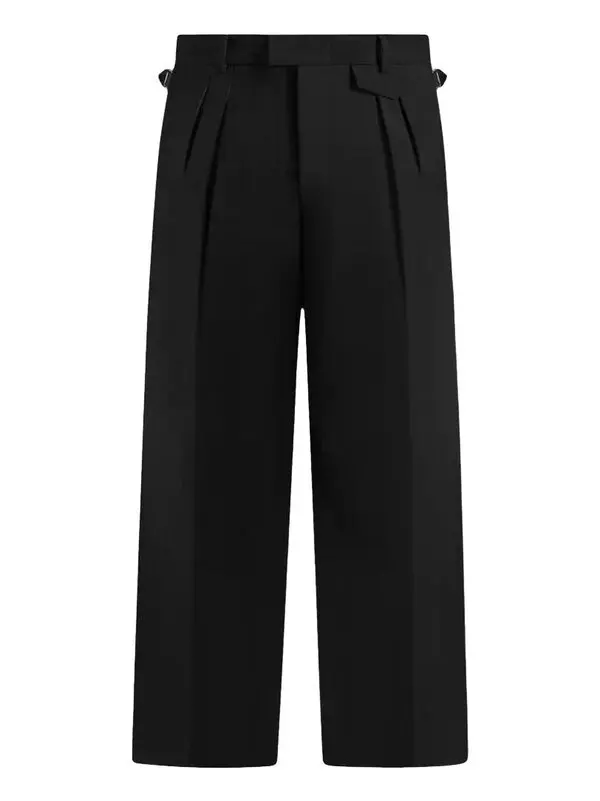 Manière De Voir Pierre Pleated Trousers - Black