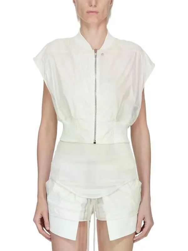 Rick Owens Tatlin Bomber Honeycomb Vest - Neutrals