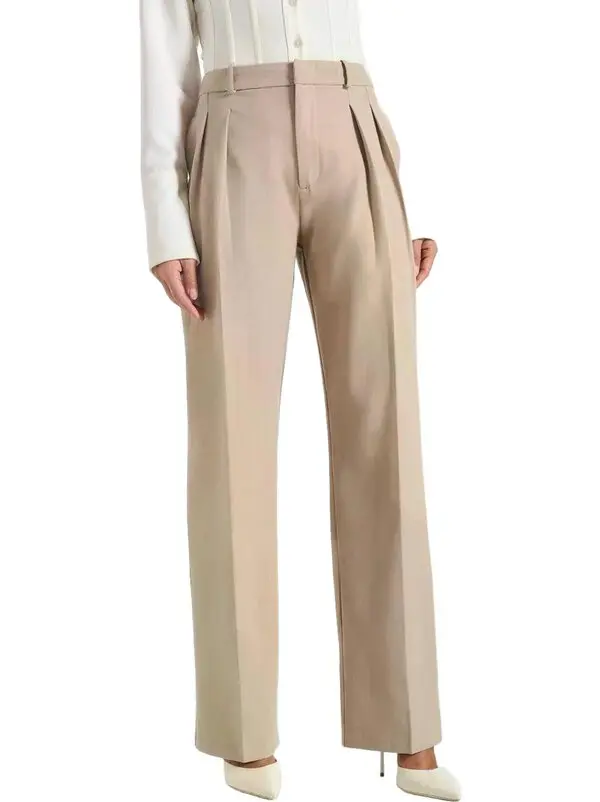 Manière De Voir Julie Pleated Trousers - Neutrals