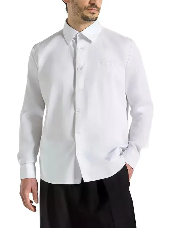 Manière De Voir Chris Button Long-sleeve Shirt - White