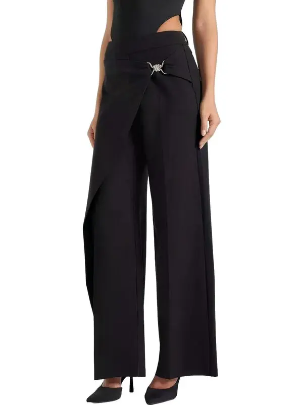 Manière De Voir Beryl Wrap Trousers - Black
