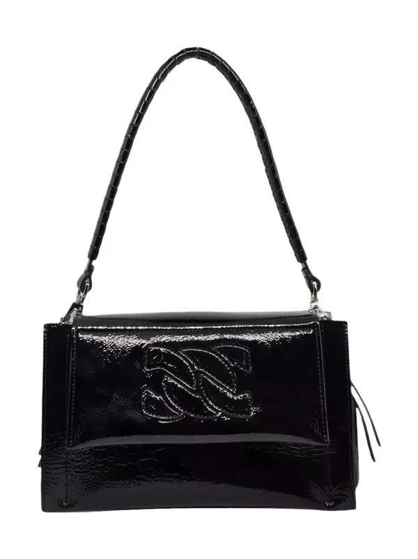 Casadei Brera Logo Shoulder Bag - Black
