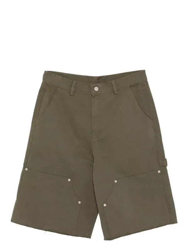 HALFBOY Frayed Cargo Shorts - Green