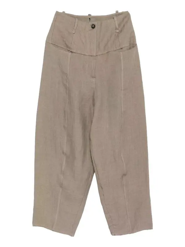 Masnada Belt-loop Pocket Trousers - Neutrals