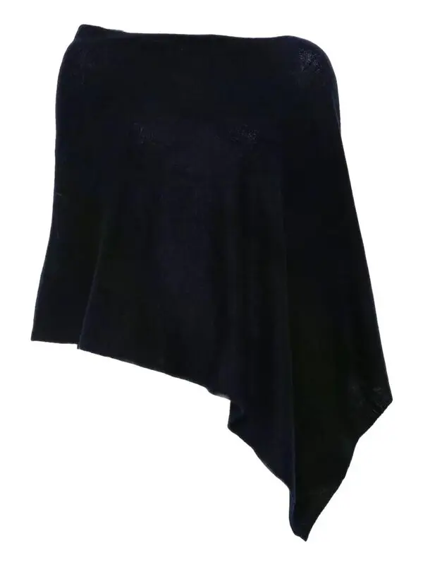BEYOU Draped Poncho - Blue