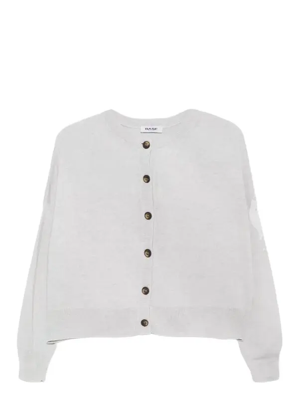 BASE Buttoned Cardigan - Grey