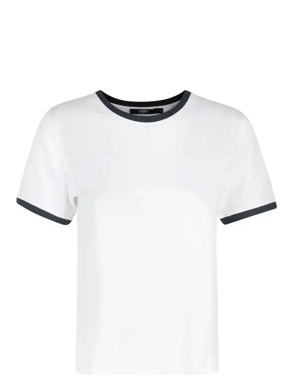 Seventy Ringer-detail T-shirt - White