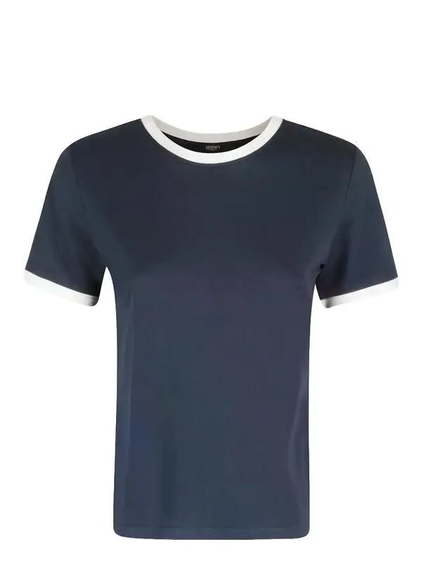 Seventy Ringer Detail T-shirt - Blue