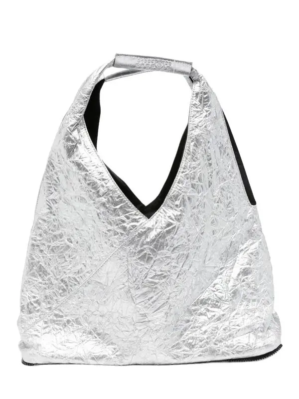 MAISON MARGIELA Textured Shoulder Bag - Silver