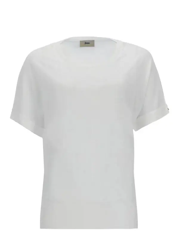 Herno Cuffed Sleeve T-shirt - White