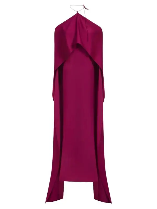 TALLER MARMO Halterneck Maxi Dress - Pink