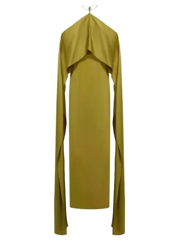 TALLER MARMO Draped Maxi Dress - Green