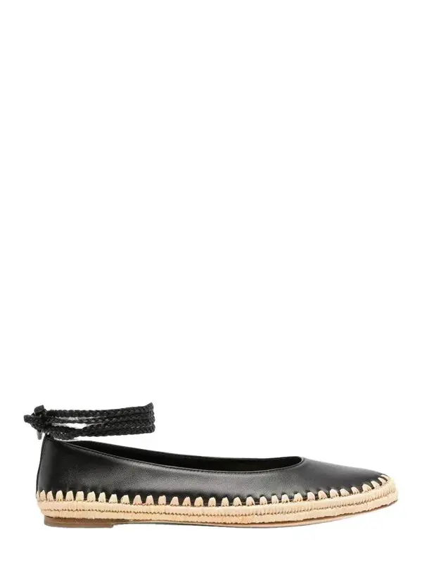 Max Mara Braided-strap Espadrilles - Black
