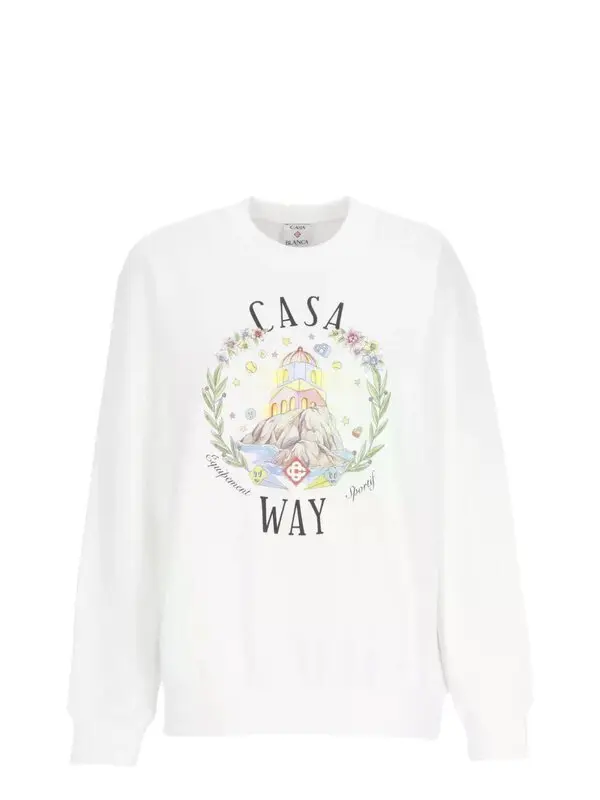 Casablanca Graphic-print Sweatshirt - White