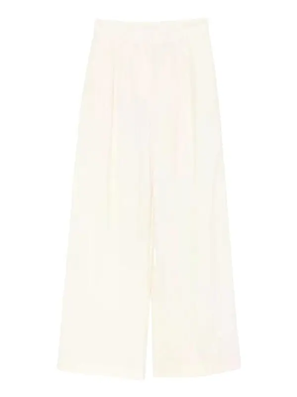 Erika Cavallini Pleated Wool Trousers - Neutrals