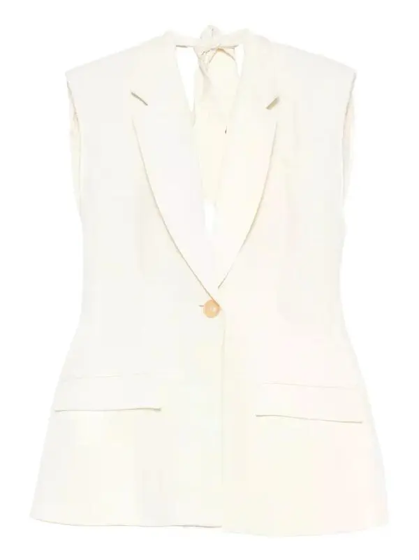Erika Cavallini Flap-pocket Vest - Neutrals