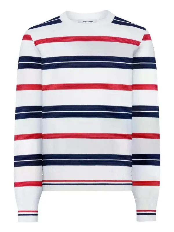 Thom Browne Striped Sweater - White