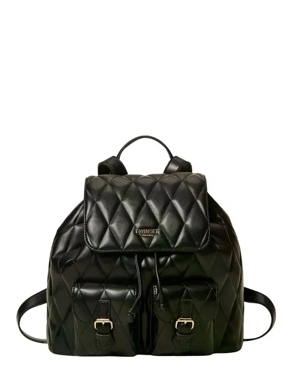 TWINSET Quilted Backpack - Black