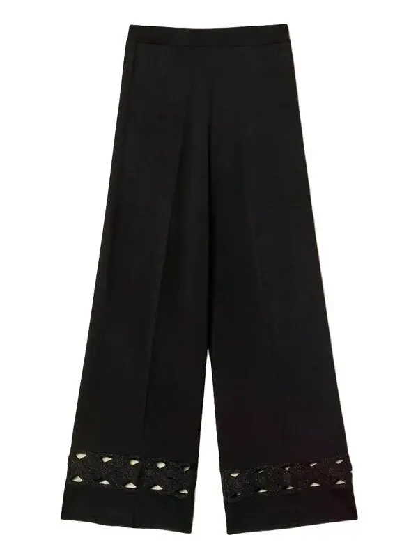 TWINSET Cable-knit Trousers - Black