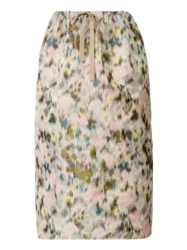 Fabiana Filippi Floral Print Tie Skirt - Pink