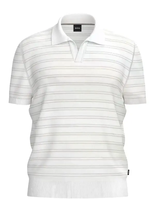 BOSS Striped Short-sleeve T-shirt - White