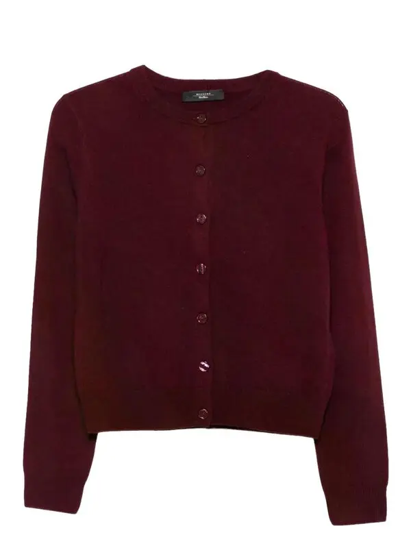 Max Mara Button-fastening Cardigan - Red