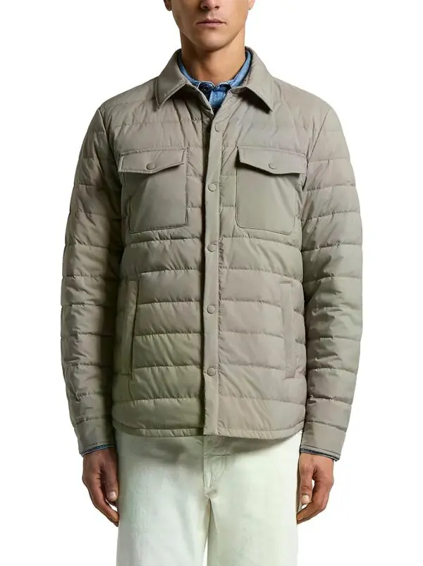 Peserico Quilted Buttoned Jacket - Neutrals