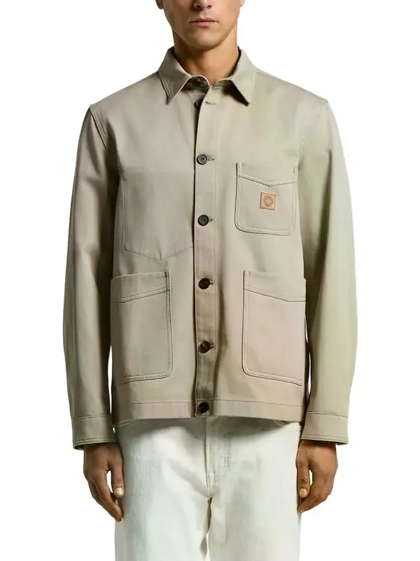 Peserico Button Patch Jacket - Neutrals