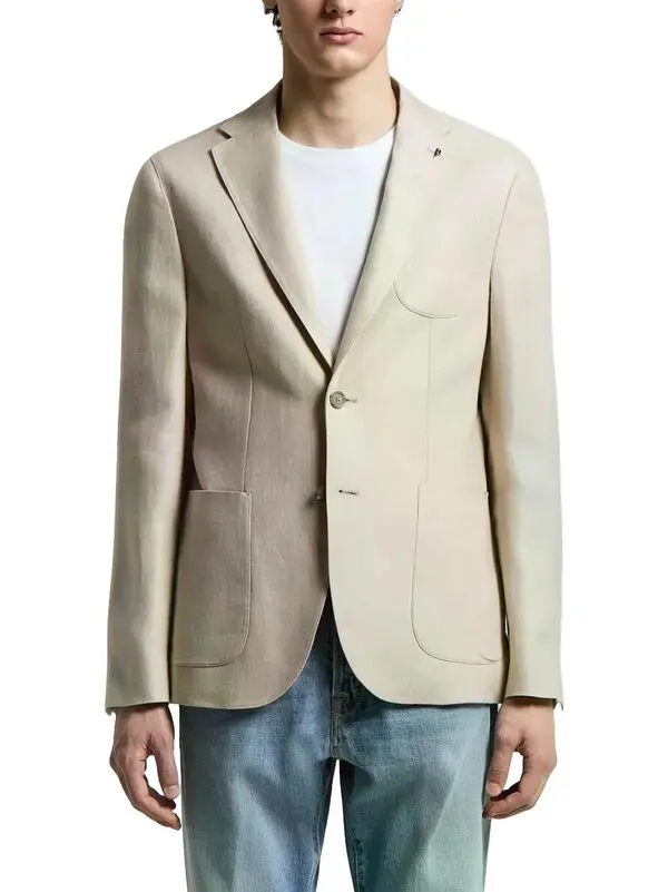 Peserico Patch-pocket Blazer - Neutrals