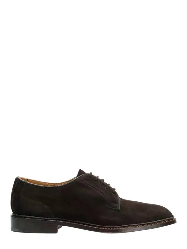 TRICKER'S Suede Derby Shoes - Brown