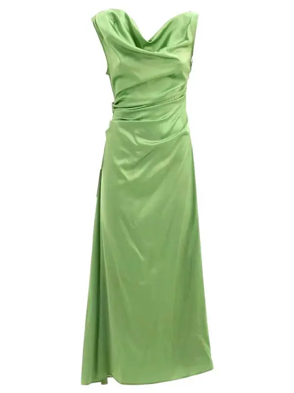 Staud Phare Silk Dress - Green