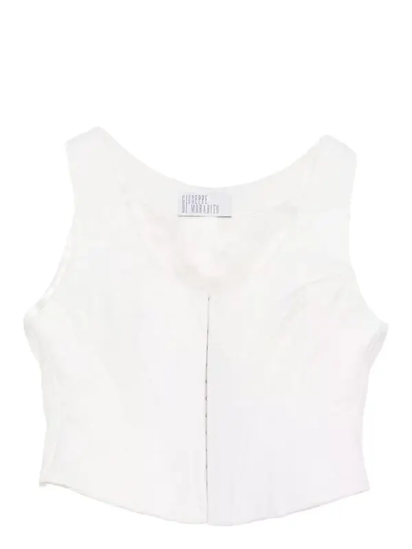 Giuseppe Di Morabito V-neck Corset Top - Neutrals